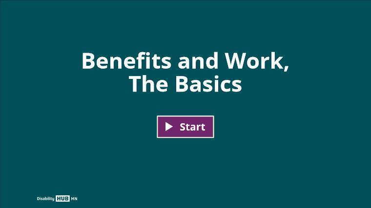 Benefits and Work, The Basics (Level 1)